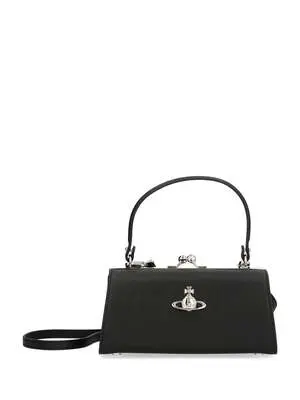 VIVIENNE WESTWOOD Large Doll Bag With Embossed Orb Detail - Black