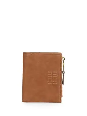 Miu Miu Small Leather Wallet - Brown