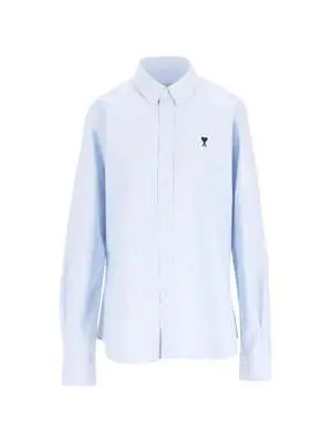 AMI Paris De Coeur Cotton Oxford Shirt