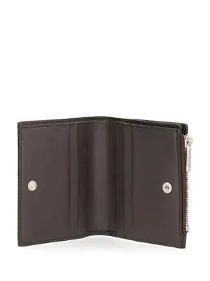 Celine Compact Wallet In Grained Calfskin