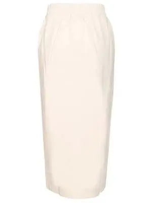 Max Mara Milano Jersey Skirt - White