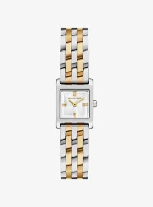 Michael Kors Micro Georgie Two-tone Stainless Steel Watch - Silver