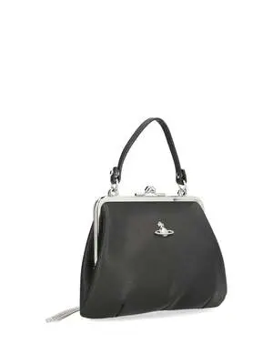 VIVIENNE WESTWOOD Granny Frame Handbag With Orb Plaque - Black