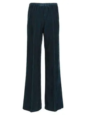 FORTE_FORTE Two-tone Striped Jade Trousers - Green