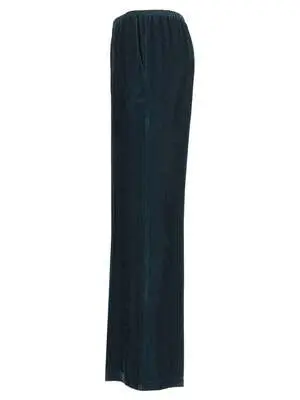 FORTE_FORTE Two-tone Striped Jade Trousers - Green