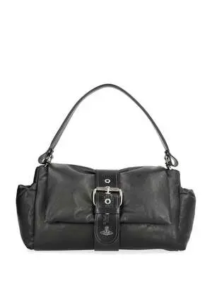VIVIENNE WESTWOOD Hazel Treasure Leather Handbag - Black