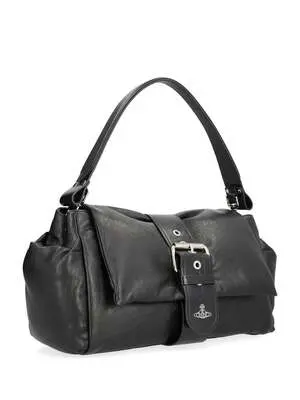 VIVIENNE WESTWOOD Hazel Treasure Leather Handbag - Black