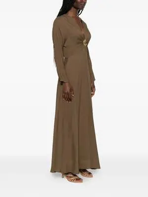 FORTE_FORTE Marocaine Sculpture Buckle Dress