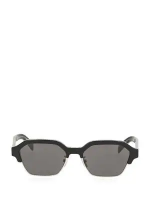 Celine Acetate And Metal Frame 63 Sunglasses - Black