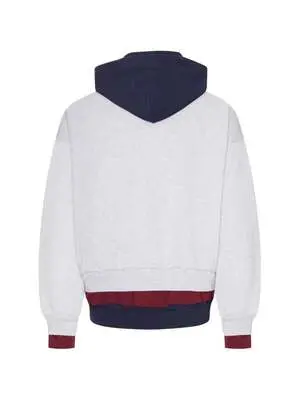 Balenciaga Layered Logo Hoodie - Gray