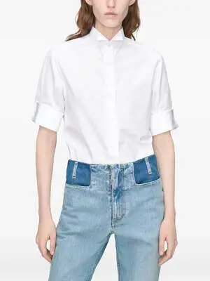 MAISON MARGIELA Cotton Poplin Short Sleeve Shirt