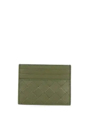 Bottega Veneta Braided Credit Card Holder - Green