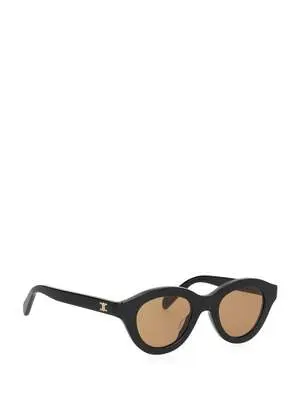 Celine Triomphe Mini 01 Acetate Sunglasses - Black