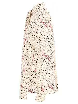 Valentino Garavani Plus Depois Bubble Crepe De Chine Shirt With Integrated Scarf - White