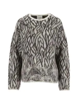 FORTE_FORTE Heron Plumes Alpaca And Mohair Blend Sweater