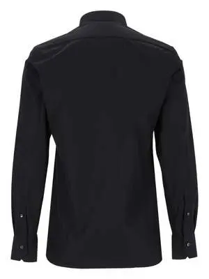 Zegna Trofeo Cotton Shirt - Black