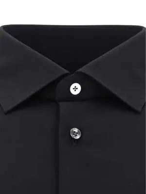 Zegna Trofeo Cotton Shirt - Black