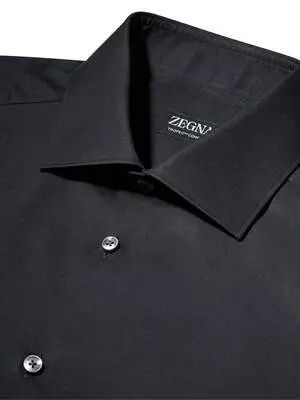 Zegna Trofeo Cotton Shirt - Black