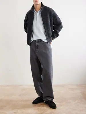 JIL SANDER Logo-embroidered Cotton-piqué Polo Shirt