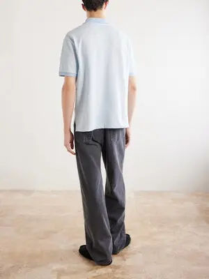 JIL SANDER Logo-embroidered Cotton-piqué Polo Shirt