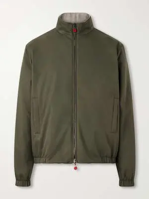 Kiton Reversible Shell Bomber Jacket - Green