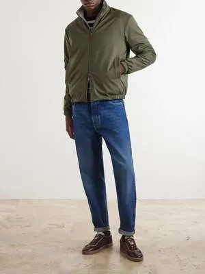 Kiton Reversible Shell Bomber Jacket