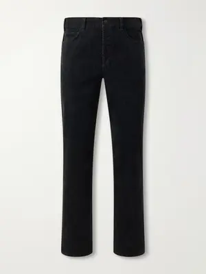 NILI LOTAN Billie Straight-leg Corduroy Trousers - Gray