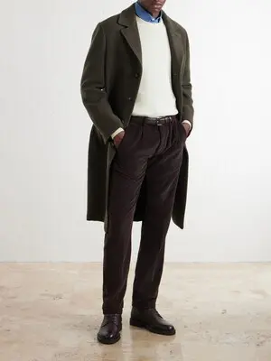 Massimo Alba Ionio2' Straight-leg Cotton-corduroy Trousers