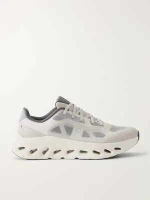 On Cloud 6 Wp Rubber-trimmed Stretch-knit Slip- Sneakers - White