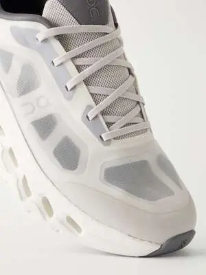 On Cloud 6 Wp Rubber-trimmed Stretch-knit Slip- Sneakers