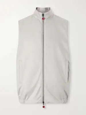 Kiton Reversible Shell Gilet With Elasticated Waistband