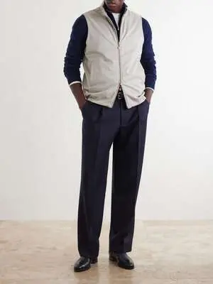 Kiton Reversible Shell Gilet With Elasticated Waistband