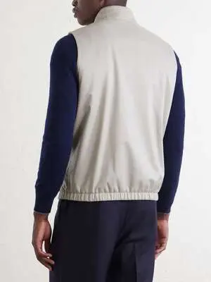 Kiton Reversible Shell Gilet With Elasticated Waistband