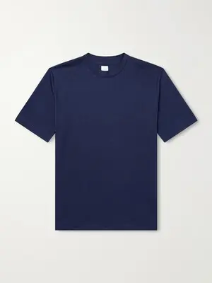 Eleventy Cotton-jersey T-shirt - Blue
