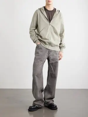 Rick Owens Cotton-jersey Zip-up Hoodie