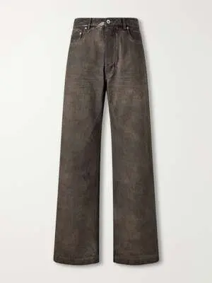 Rick Owens Geth Wide-leg Jeans - Brown