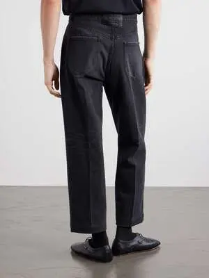 Celine Logo-appliquéd Straight-leg Jeans
