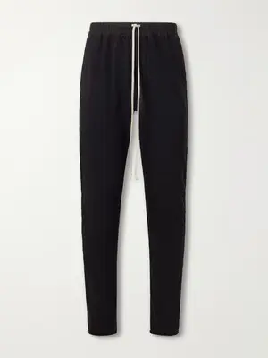 Rick Owens Berlin Tapered Cotton-jersey Sweatpants - Black