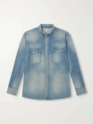 A.PRESSE Vintage Western Denim Shirt - Indigo