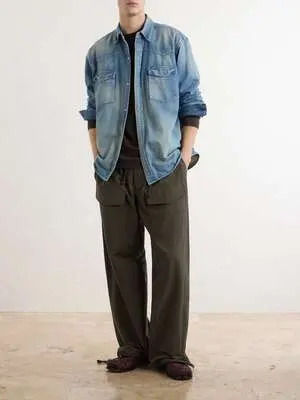 A.PRESSE Vintage Western Denim Shirt - Indigo