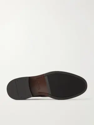 Brunello Cucinelli Leather Derby Shoes With Split-toe Design