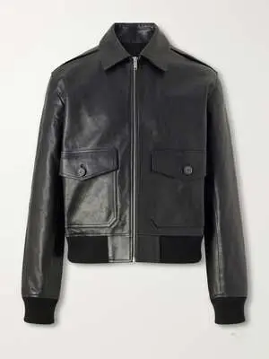 A.p.c. Gael Leather Jacket - Black
