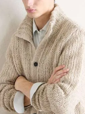 Barena Venezia Alpaca, Wool And Linen-blend Cardigan