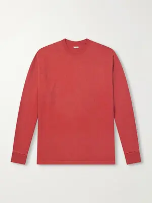 A.PRESSE Cotton-jersey T-shirt - Red