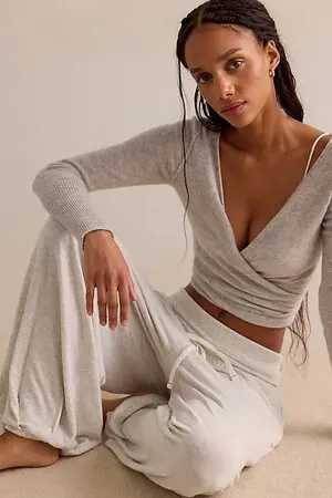 Free People Dream State Joggers - Heather Grey