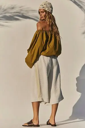 Free People Terry Cloth Relaxed Fit Shorts With Side Stripes - Heather Grey Combo