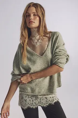 Free People V Neck Sweaters For Women