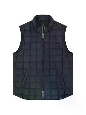 Boggi Milano Quilted Down Gilet - Blue