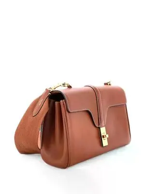 Celine Soft 16 Bag Smooth Calfskin Shoulder Bag - Brown