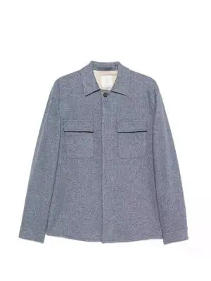Eleventy Button-fastening Flap-pocket Shirt Jacket - Blue